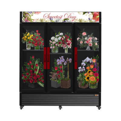 Floral Cooler Fridge in 1 2 3 Doors for Flower Storage Display & Promotion