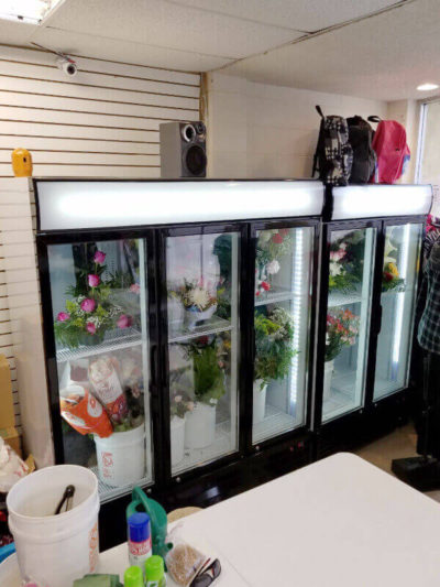 Floral Cooler Fridge in 1 2 3 Doors for Flower Storage Display & Promotion
