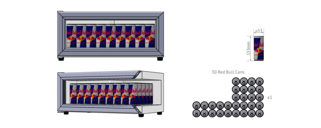 Shallow Mini Fridge with Glass Door for Bars | Procool
