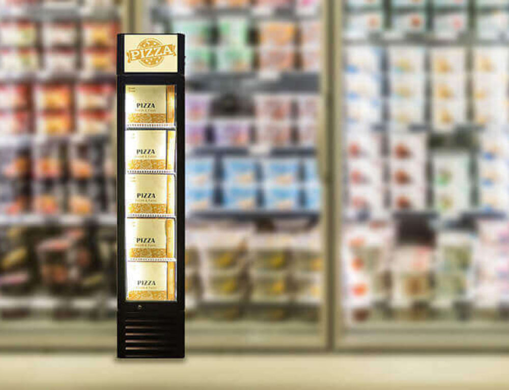 End Cap Display Coolers for Retail and Promotion in Supermarket Aisles