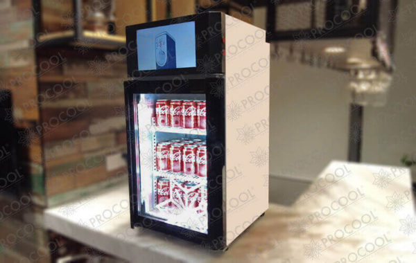 Display Fridge with LCD Advertising Head
