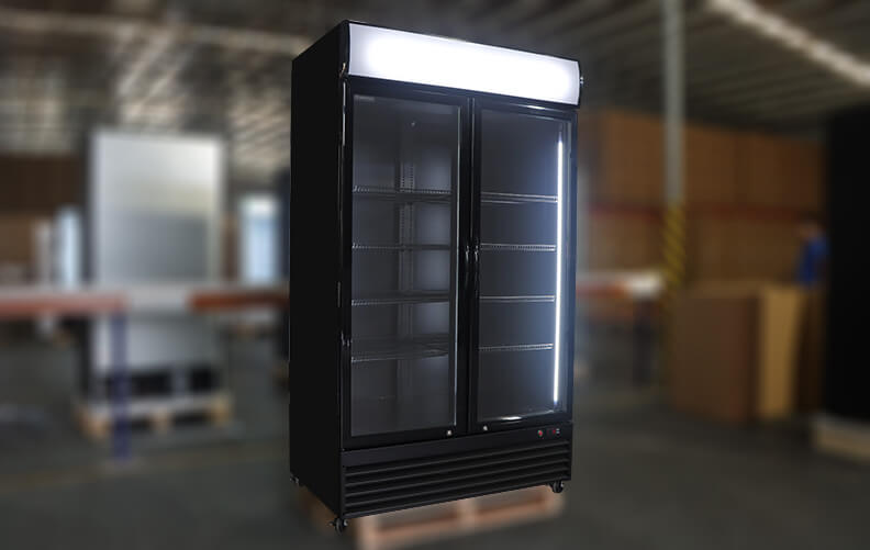 Double Glass Door Fridge for Food & Drink Display | Procool