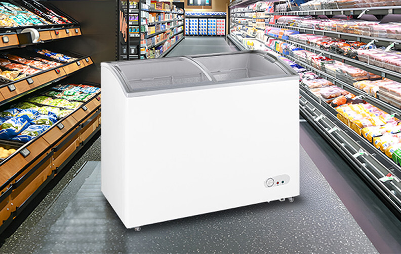 End Cap Display Coolers for Retail and Promotion in Supermarket Aisles