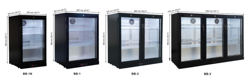 Bar Fridges Dimensions