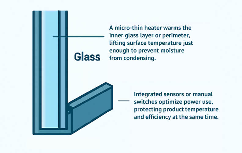 #1 Electrically Heated Glass Door Fridge Manufacturer China